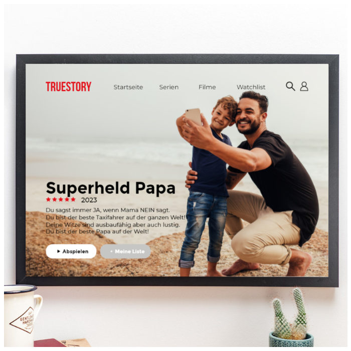 Personalisierbares Poster im Netflix-Style | Blitzlieferung